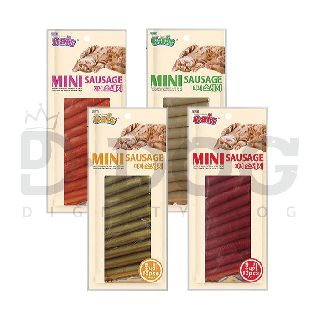 THE CATS 】 미니소세지 108g/12P Cat Food Pet Treats Cats Chew MINI Sausage ...