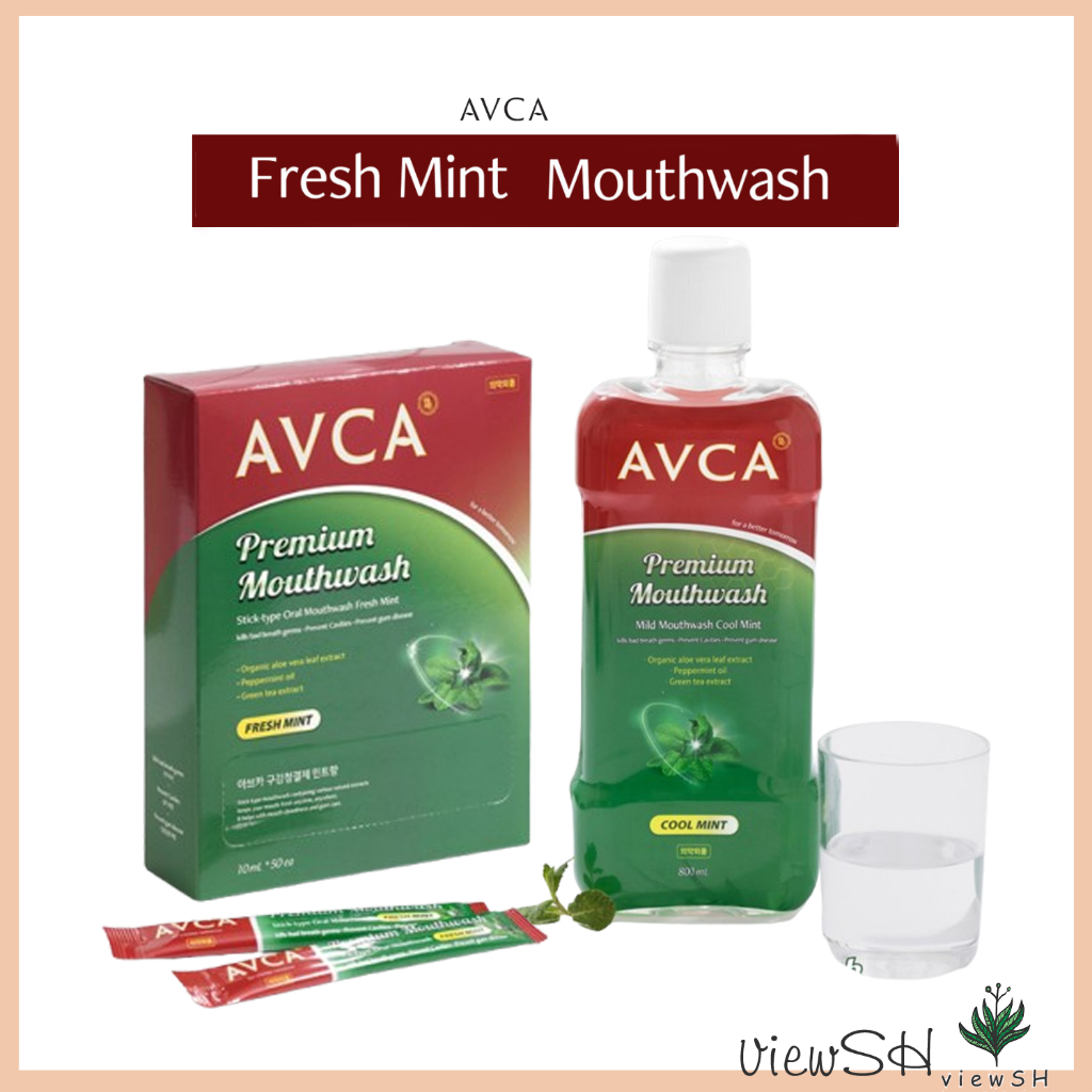 [AVCA] Oral Cleanser Stick Gargle Fresh Mint Flavor 10ml 50 sheets ...