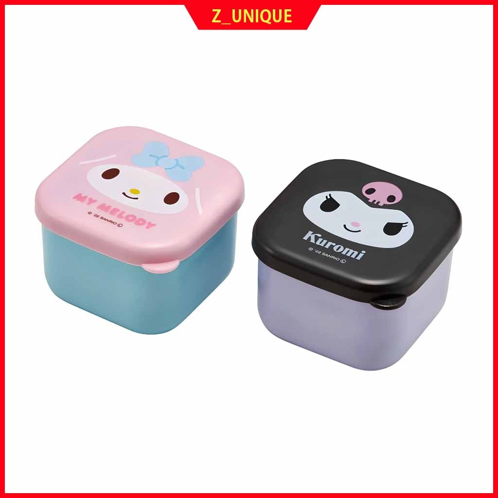 Sanrio Kuromi & My Melody Mini Antibacterial Food Container Set (130ml ...