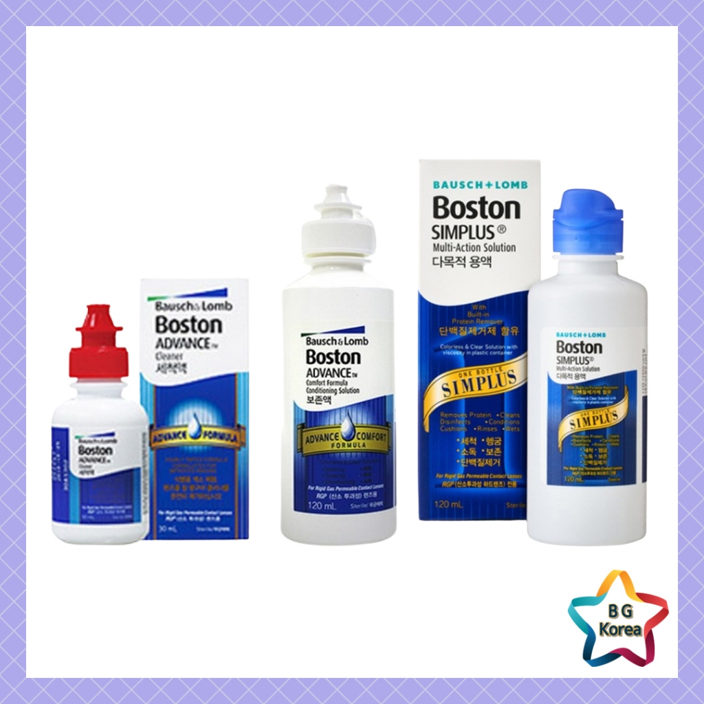 Bausch & Lomb Boston Lens Cleaning Solution Simplex 120ml / Advance ...