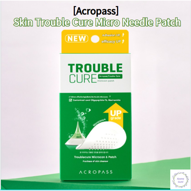 [Acropass] Skin Trouble Cure Micro Needle Patch 6ea + Skin Cleanser 6ea ...