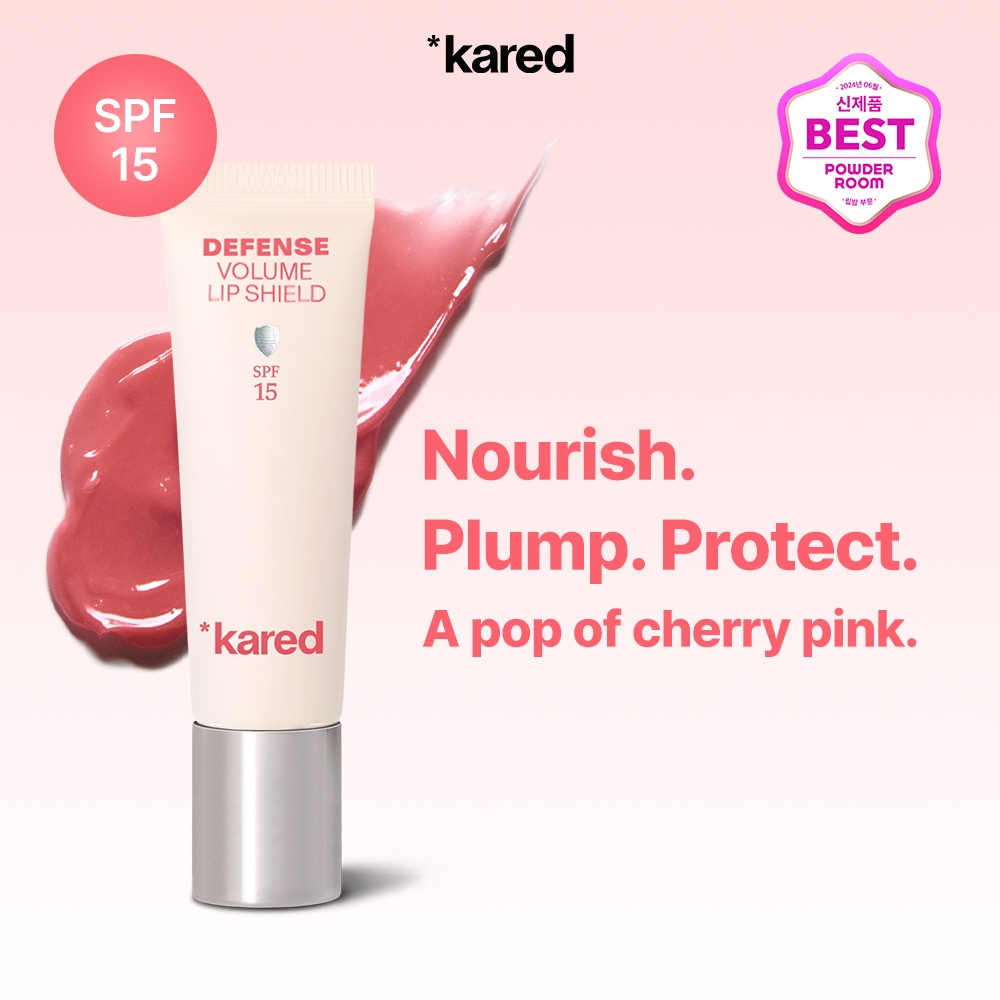 KARED Defense Volume Lip Shield Healthy Pink, SPF 15 Lip Balm & Lip ...