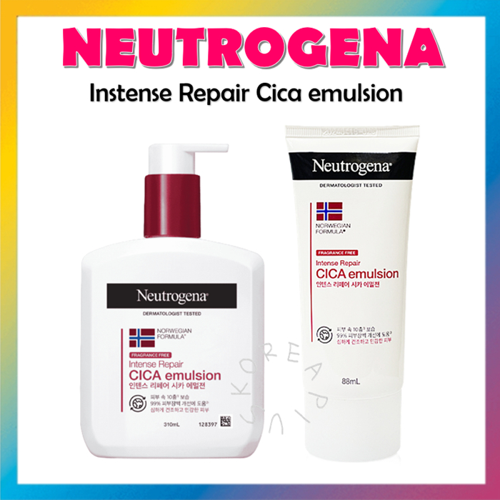 [Neutrogena] Intense Repair CICA emulsion (310ml, 88ml) | Shopee ...