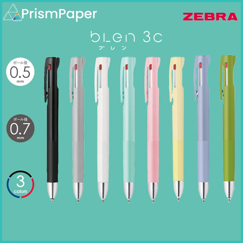 ZEBRA Blen 3C Emulsion Ink Multi Color Ball-point Pen 0.5 / 0.7MM ...