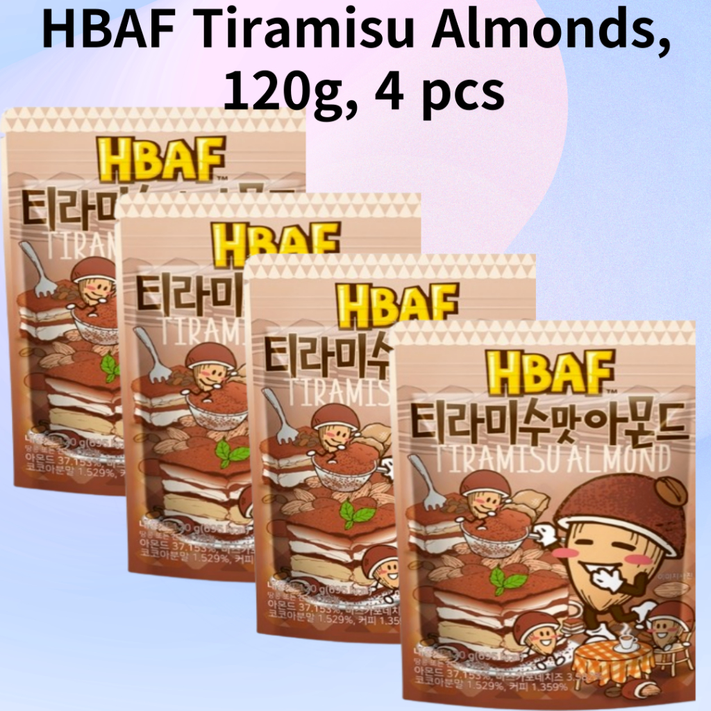 HBAF Tiramisu Almond 120g, Set of 4(100% authentic product from korea ...