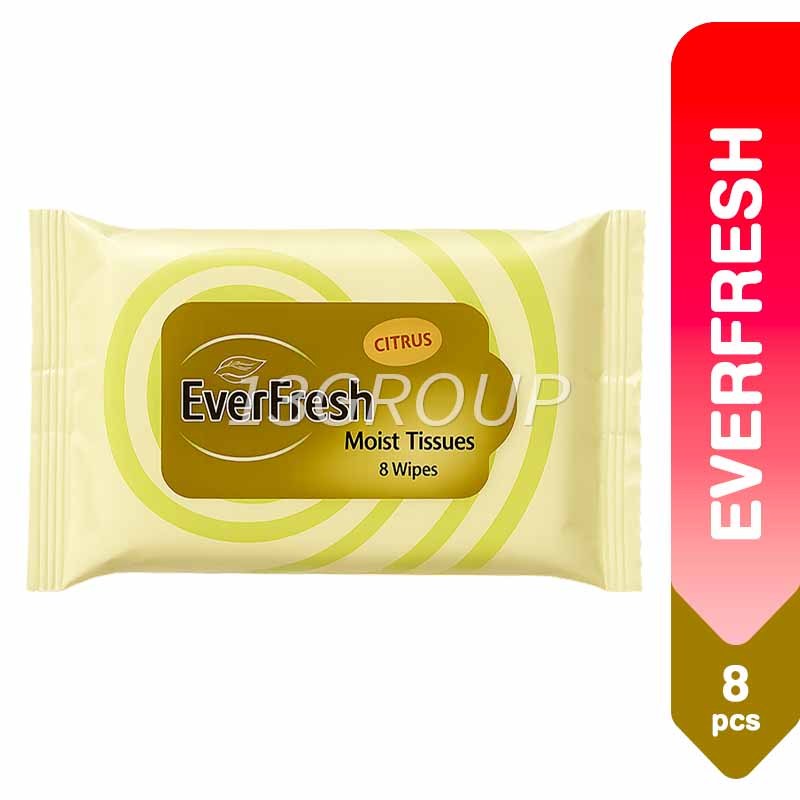EverFresh Moist Tissues Wet Wipes / Citrus Scent Compact Refreshing ...