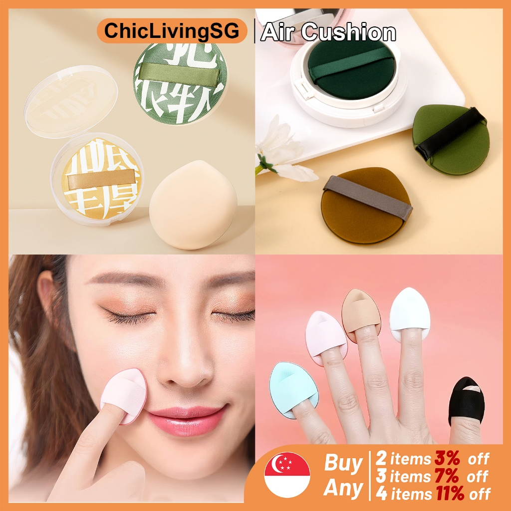 【SG】Triangle Powder Puff / Dual Side Usage Air Cushion Make Up Puff ...