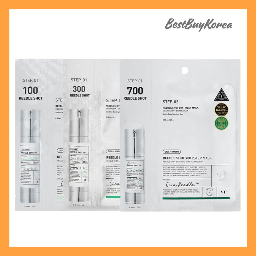 VT Reedle shot 100/300/700 2-step mask pack 10 sheets | Shopee Philippines