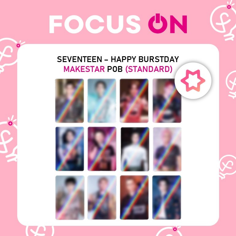SEVENTEEN SVT POB MAKESTAR HAPPY BURSTDAY PHOTOCARD | Shopee Philippines