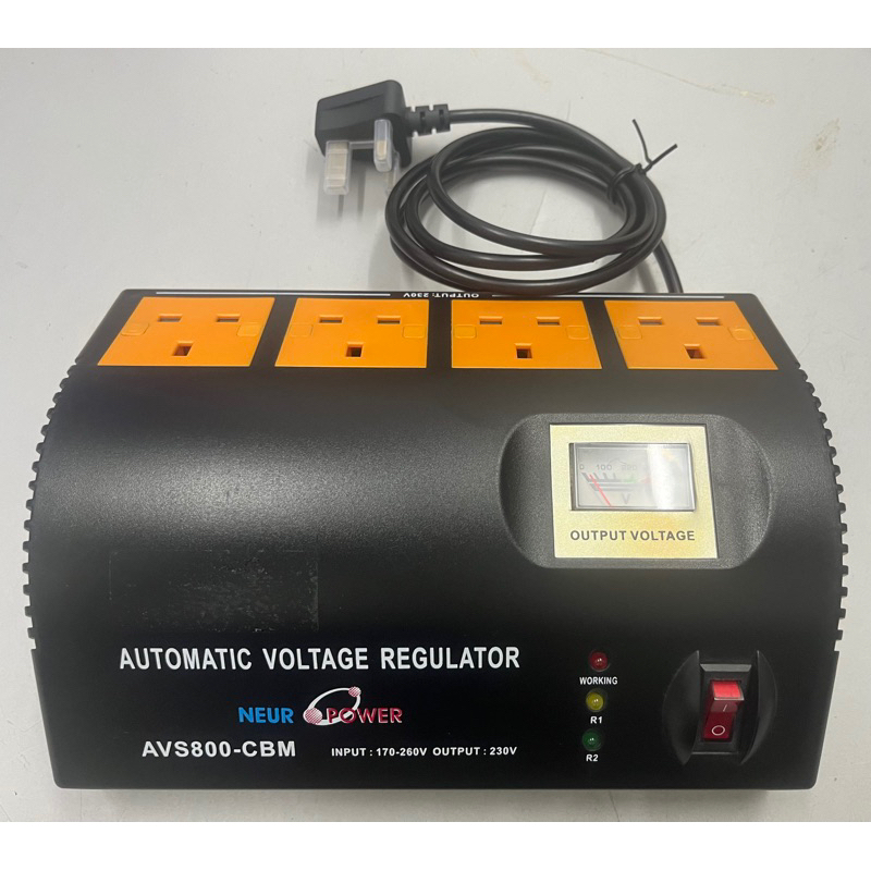 Used NEUROPOWER AVR 800VA AVS800-CBM AUTOMATIC VOLTAGE STABILIZER UPS ...