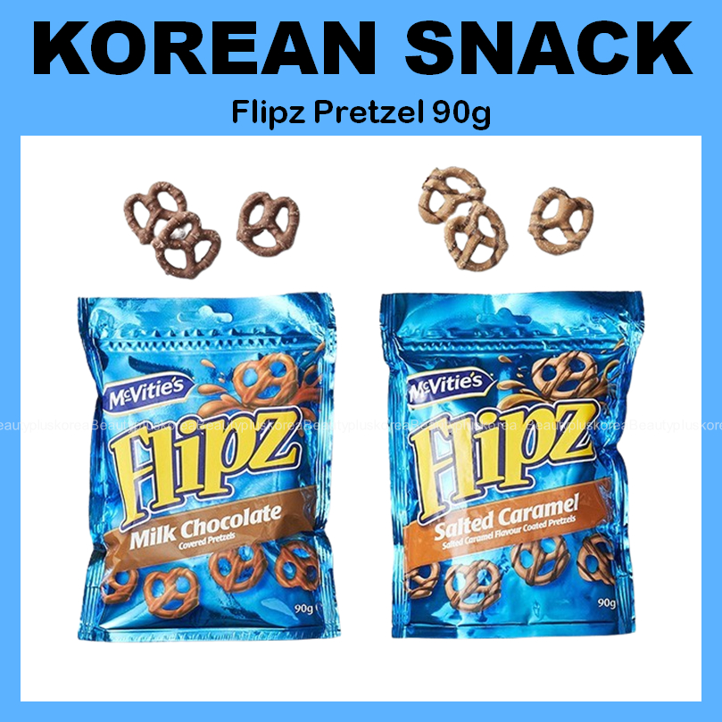 [KOREAN SNACK] Flipz Pretzel 90g (Milk Chocolate / Salted Caramel ...