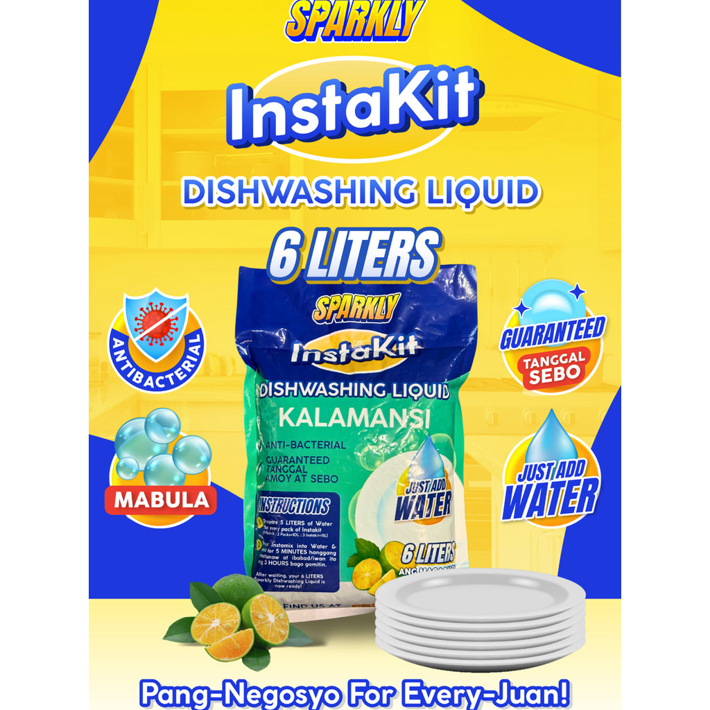(52 LITERS Yield) Sparkly INSTAKIT DIY Dishwashing Liquid : JUST ADD ...