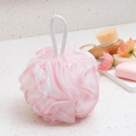Daiso Korea/ Pastel Pink Shower Puff – Soft & Fluffy/ shipped from ...