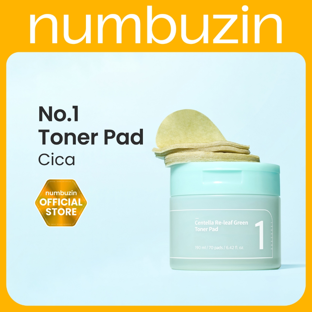 numbuzin No.1 Centella Re-leaf Green Toner Pad 190ml / 70 Pads | Shopee Philippines