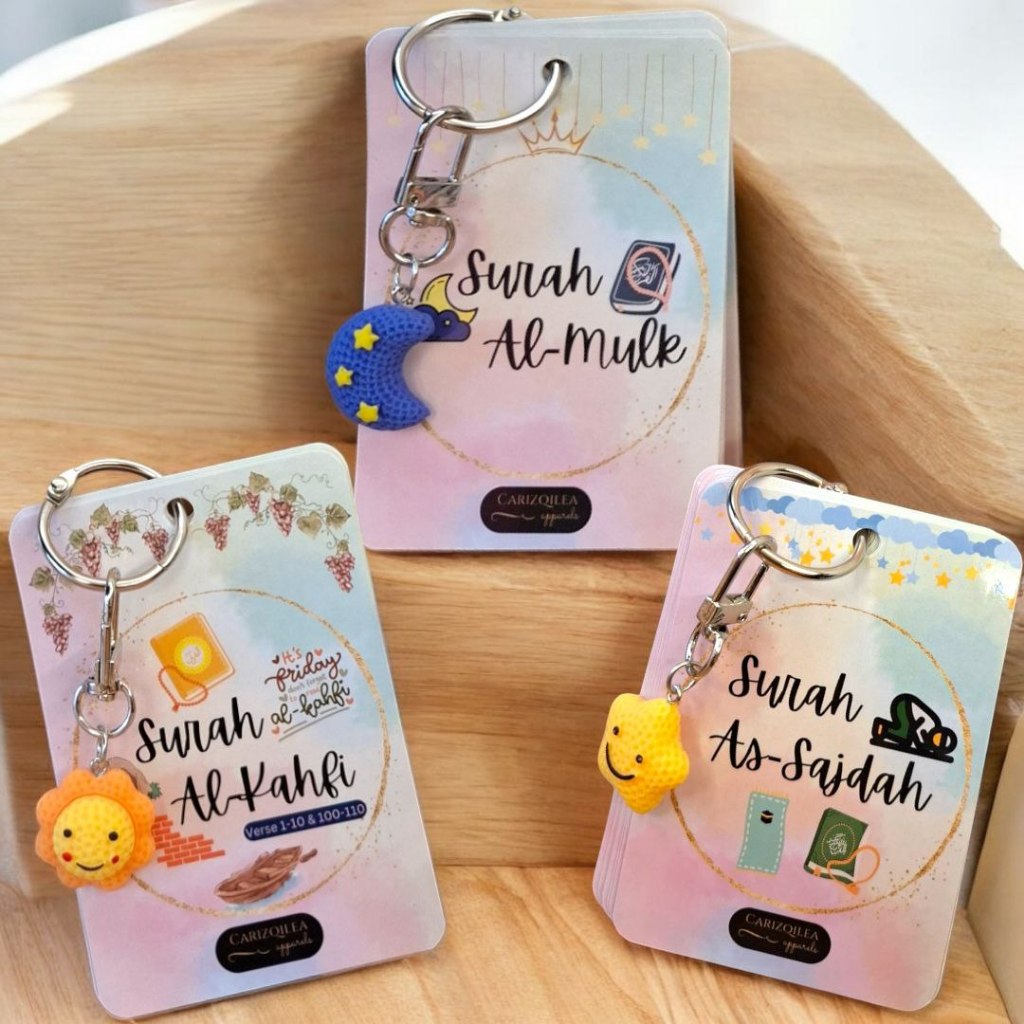 Surah Cards: Al-Mulk / Surah Al-Kahfi Ayat 1 to 10 and 100 to 110 only ...