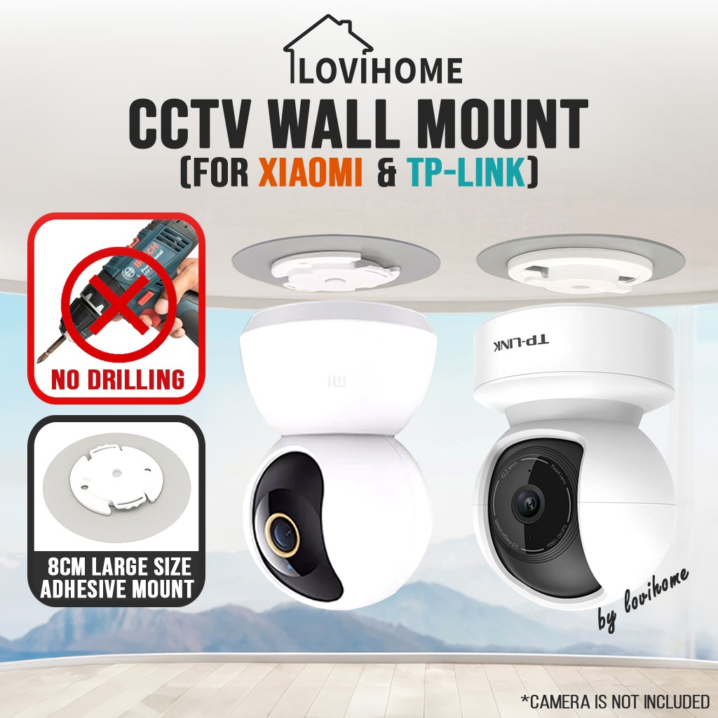 SG Xiaomi/TP-Link/TAPO CCTV Camera Wall Mount Without Drilling Stand ...