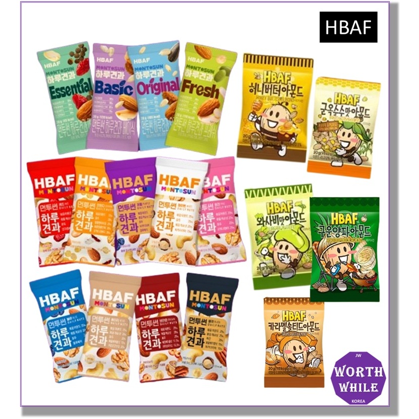 HBAF Honey Butter Almond +22 Flavor, Mixnut, MonToSun/20g~40g, hbaf ...