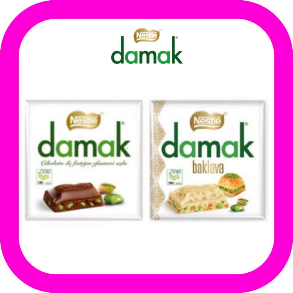 [Nestle] Damak Pistachio Milk Chocolate 60g / Baklava Milk Chocolate ...