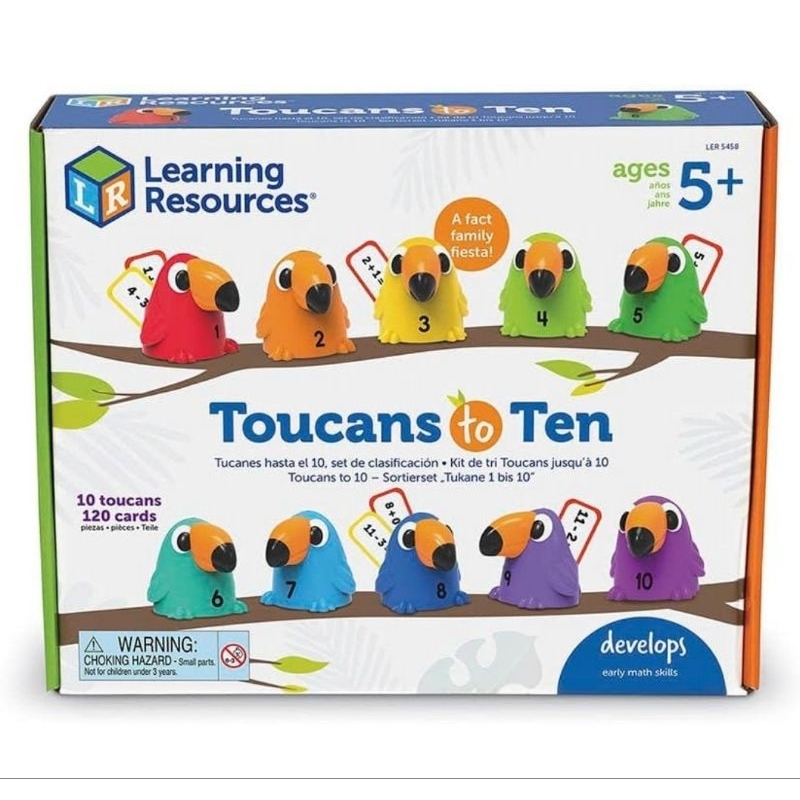 Learning Resources LER5458 Toucans to 10 Play Set, Counting Numbers ...