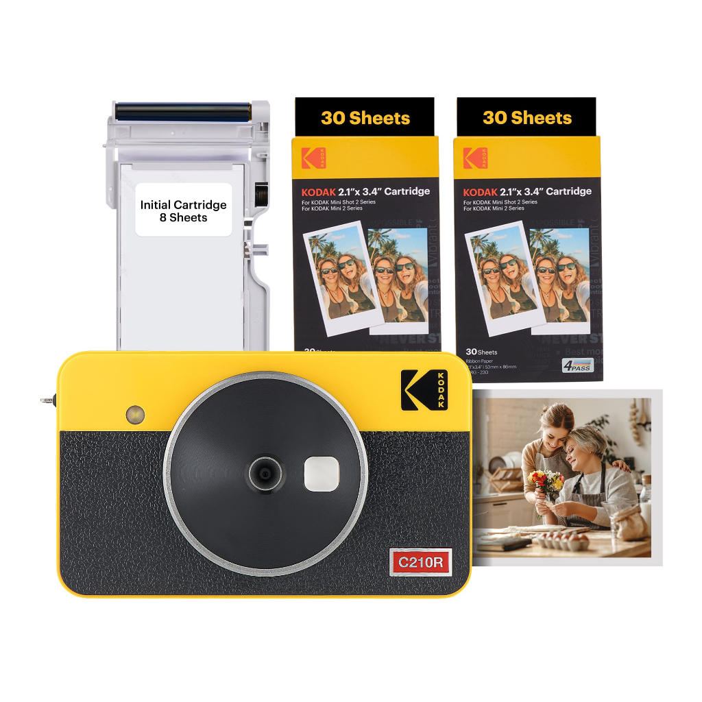 KODAK Mini Shot 2 Instant Camera Cartridge Bundle (2.1 x 3.4 inches ...