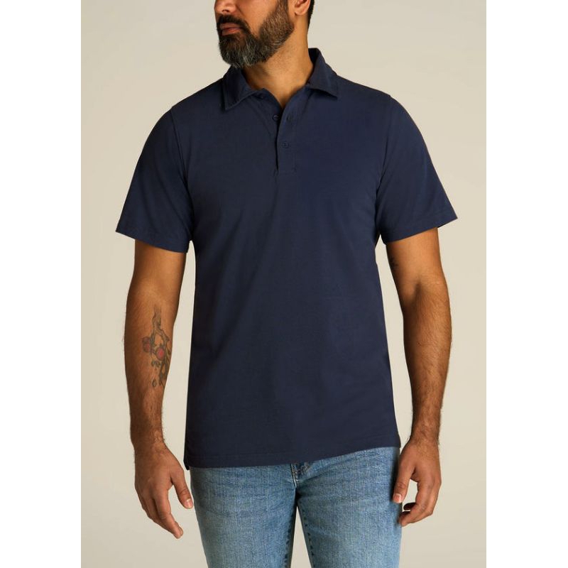 GOODFELLOW&CO Standard Fit Short Sleeve Elevated Ultra Soft Polo Shirt ...