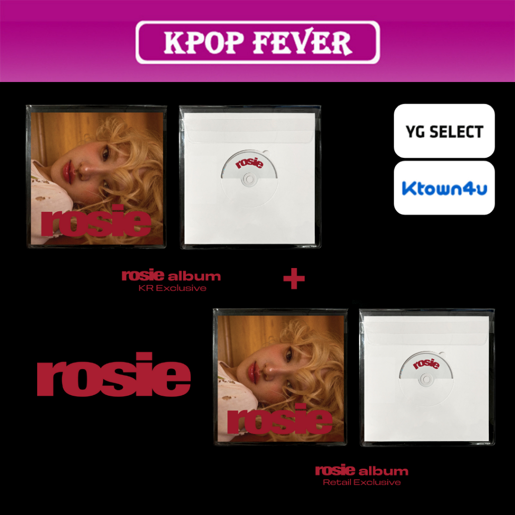 BLACKPINK ROSE – [ rosie ] FIRST STUDIO ALBUM (KR Exclusive + Retail ...
