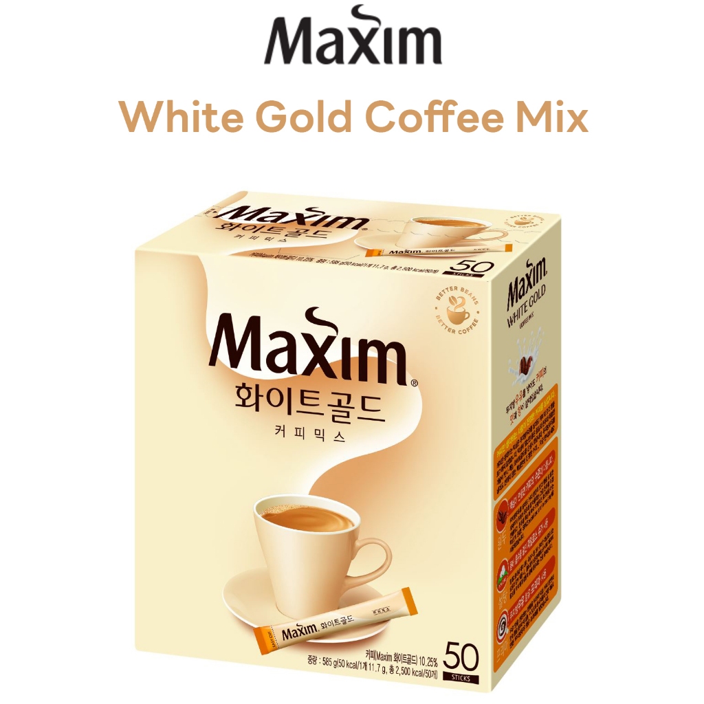 Maxim White Gold Coffee Mix 11.7g x 50 Sticks / 1 Box | Shopee Philippines