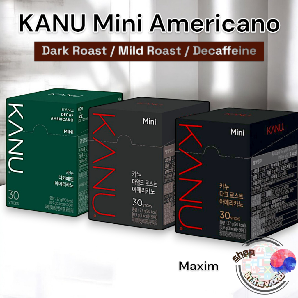 Kanu Americano 1ea per 0.9g / 1Box 30T Kanu Coffee Decaffeinated ...