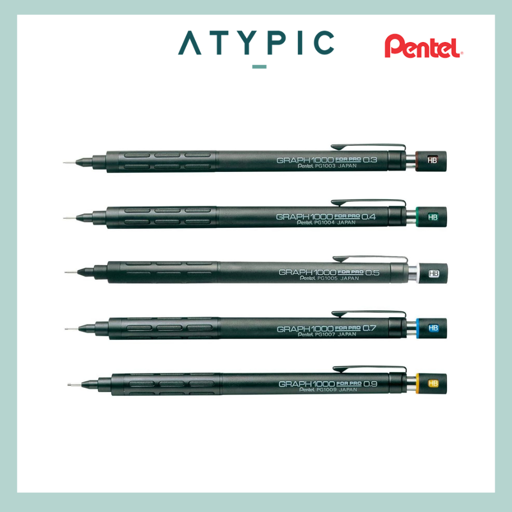 Pentel Graphgear 1000 Pro (0.3/0.4/0.5/0.7/0.9) | Shopee Philippines