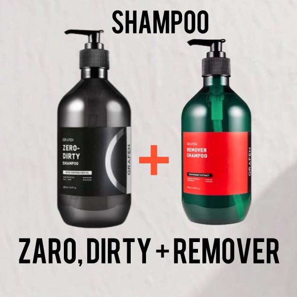 [GRAFEN] Zero-Dirty Shampoo 500ml + Remover Shampoo 300ml [Deep ...