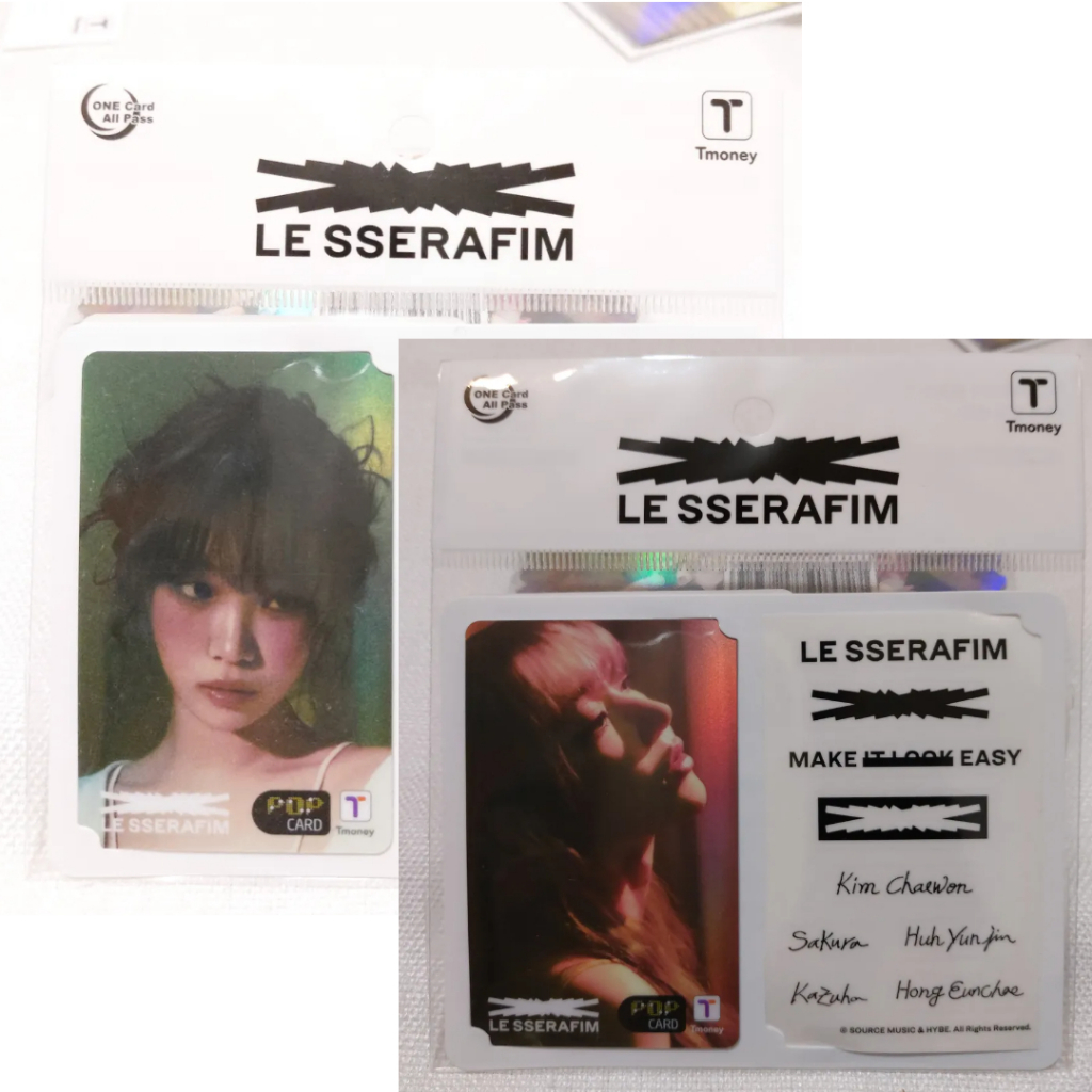 LE SSERAFIM Chaewon Sakura Official T-money Card (Korean Transit Card) | Rare K-pop Collectible ...