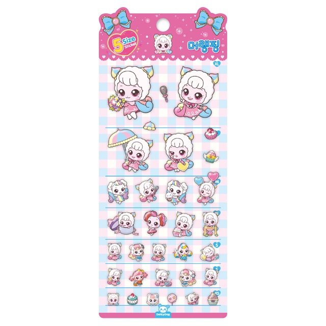 Catch! Teenieping – Season 4 Meringueping 5 Size Stickers with Memo Pad ...