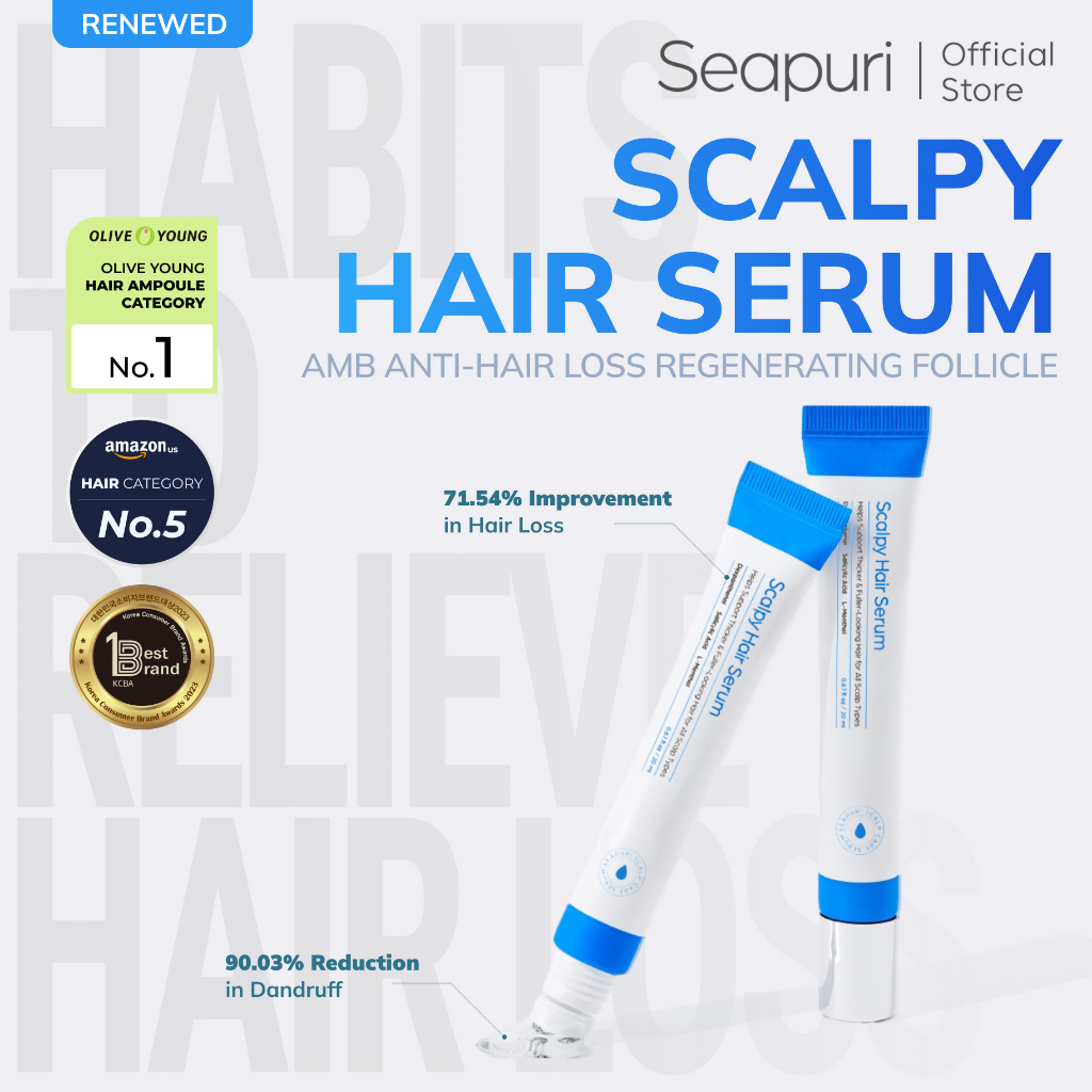 [Seapuri Official] Scalpy Hair Growth Serum for Hair Loss & Thinning ...