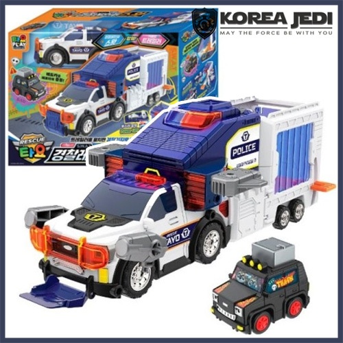 Little Bus Tayo - Police Ranger SWAT Trailer to Police Base ...