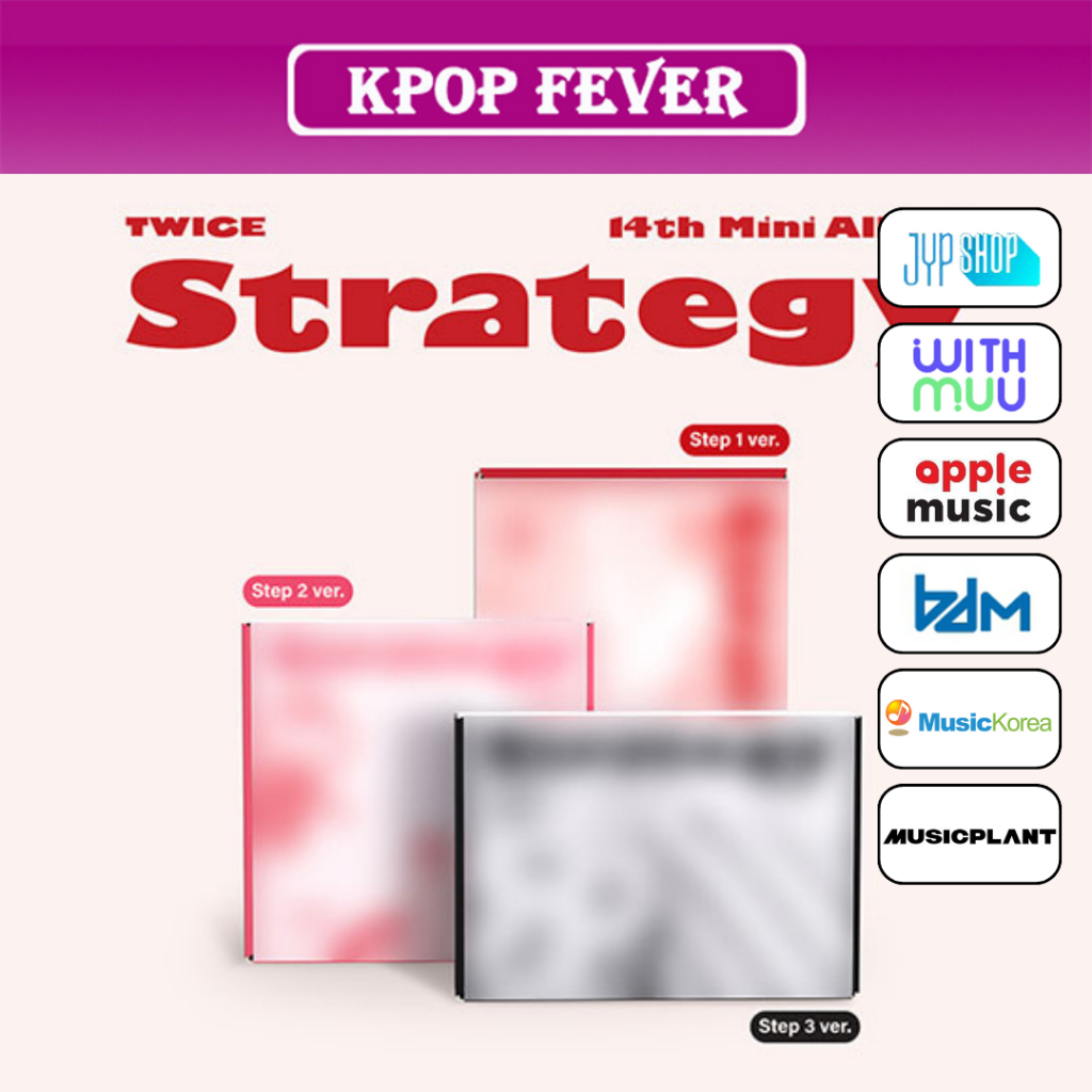 TWICE - [ STRATEGY ] 14TH MINI ALBUM / STEP 1 / STEP 2 / STEP 3 ver ...