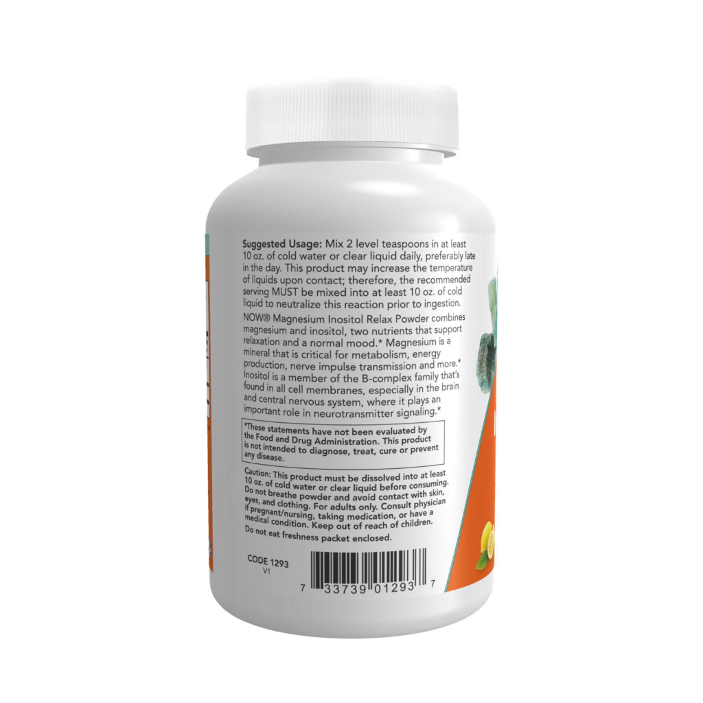 NOW Foods Magnesium Inositol Relax Powder, 454g | Shopee Philippines