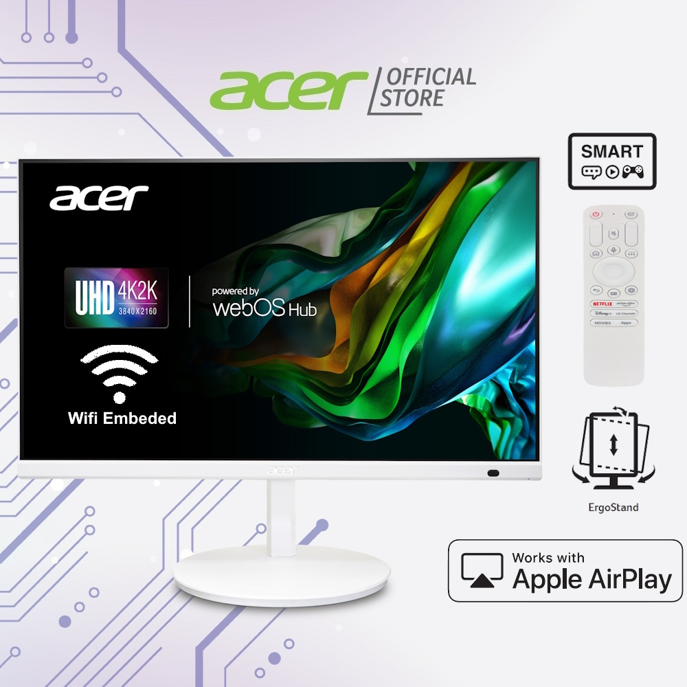 [New Launch Smart Monitor] Acer CS272K 27-Inch 4K UHD (IPS) Smart ...