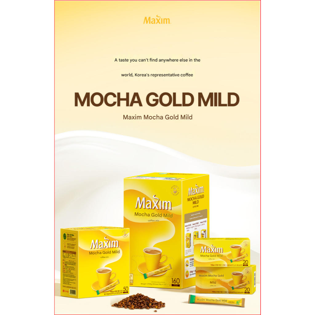 Maxim Mocha Gold Coffee Mix | Korean Coffee | Shopee Philippines