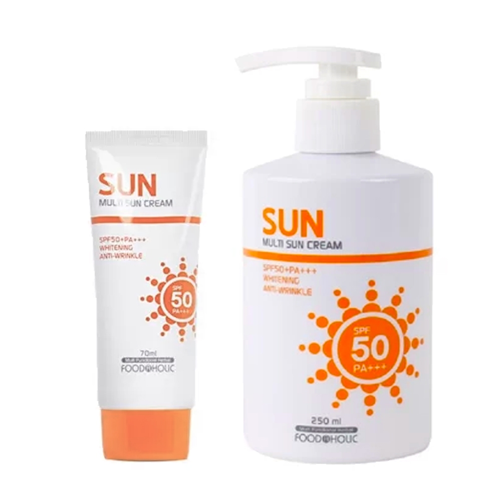 foodaholic multi sun cream spf50 pa+++ 3in1 smart care 2 types (70ml ...