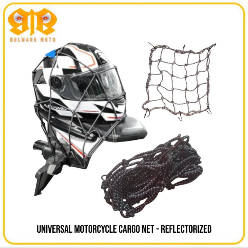 Reflectorized Motorcycle Cargo Net | Shopee Philippines