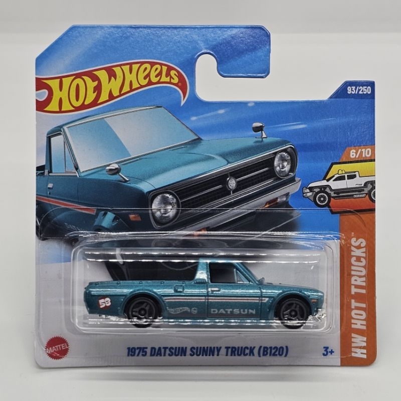 HOT WHEELS MAINLINE 1975 DATSUN SUNNY TRUCK (B120) CASE D 2025 SHORT CARD | Shopee Philippines
