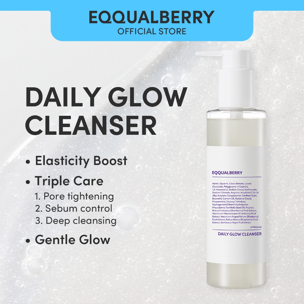 [EQQUALBERRY Official] Daily Glow Facial Gel Cleanser Refreshing ...