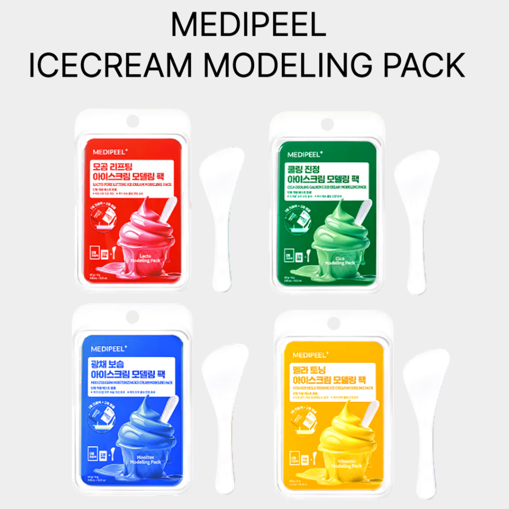 [MEDIPEEL] Ice Cream Modeling Pack 60g + 6g 4TYPE /MELATONING/PORE ...