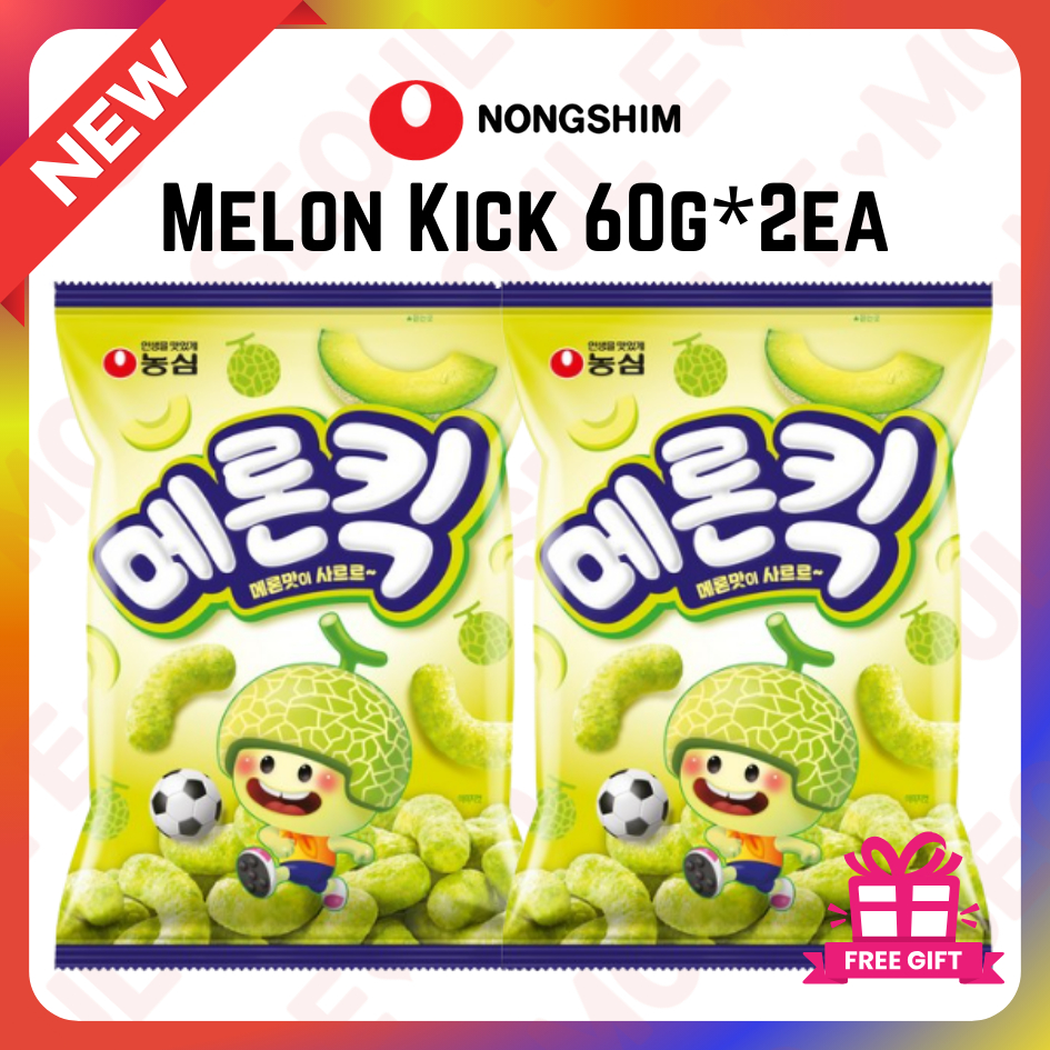 *NONGSHIM* Melon Kick Snack 60g*2EA Korean Snacks Chips Crisps | Shopee ...