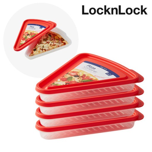 4PCS LocknLock HLE 200 Pizza Slice Keeper Food Storage Container Case ...