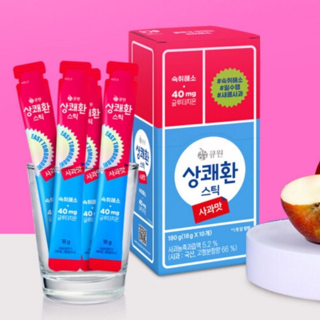 SAMYANG Q1 Easy Tomorrow Condition Stick Apple 18g × 10-packet Hangover ...