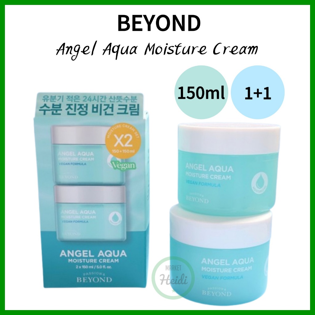 KOREA 🇰🇷 BEYOND Angel Aqua Moisture Cream 150ml - 24Hr Moisture, Soothes Skin Irritations, Non ...
