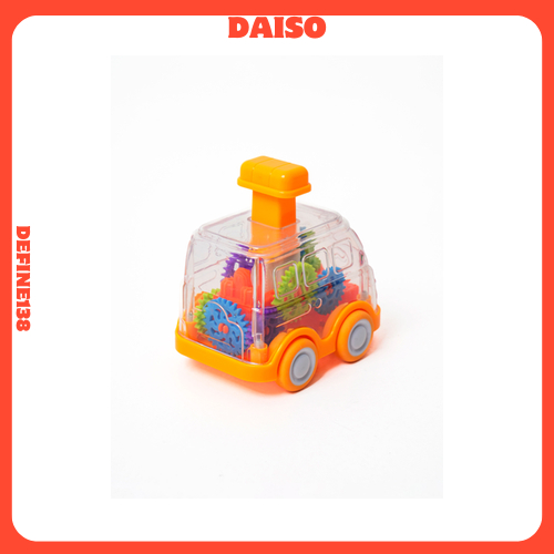 Push-and-Go Wind-Up Mini Bus Toy – Transparent Gear Car for Kids ...