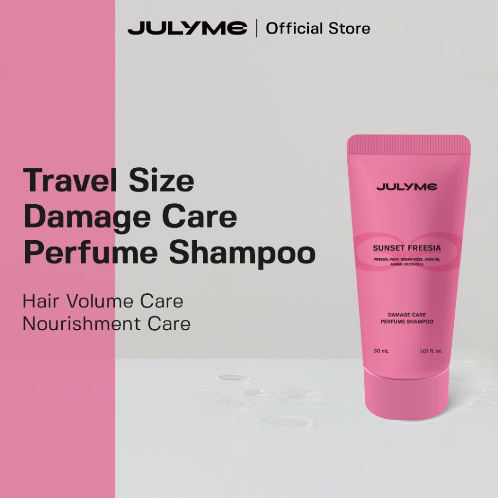 Julyme Mini Damage Care Perfume Shampoo 30ml Sunset Freesia | Shopee Philippines