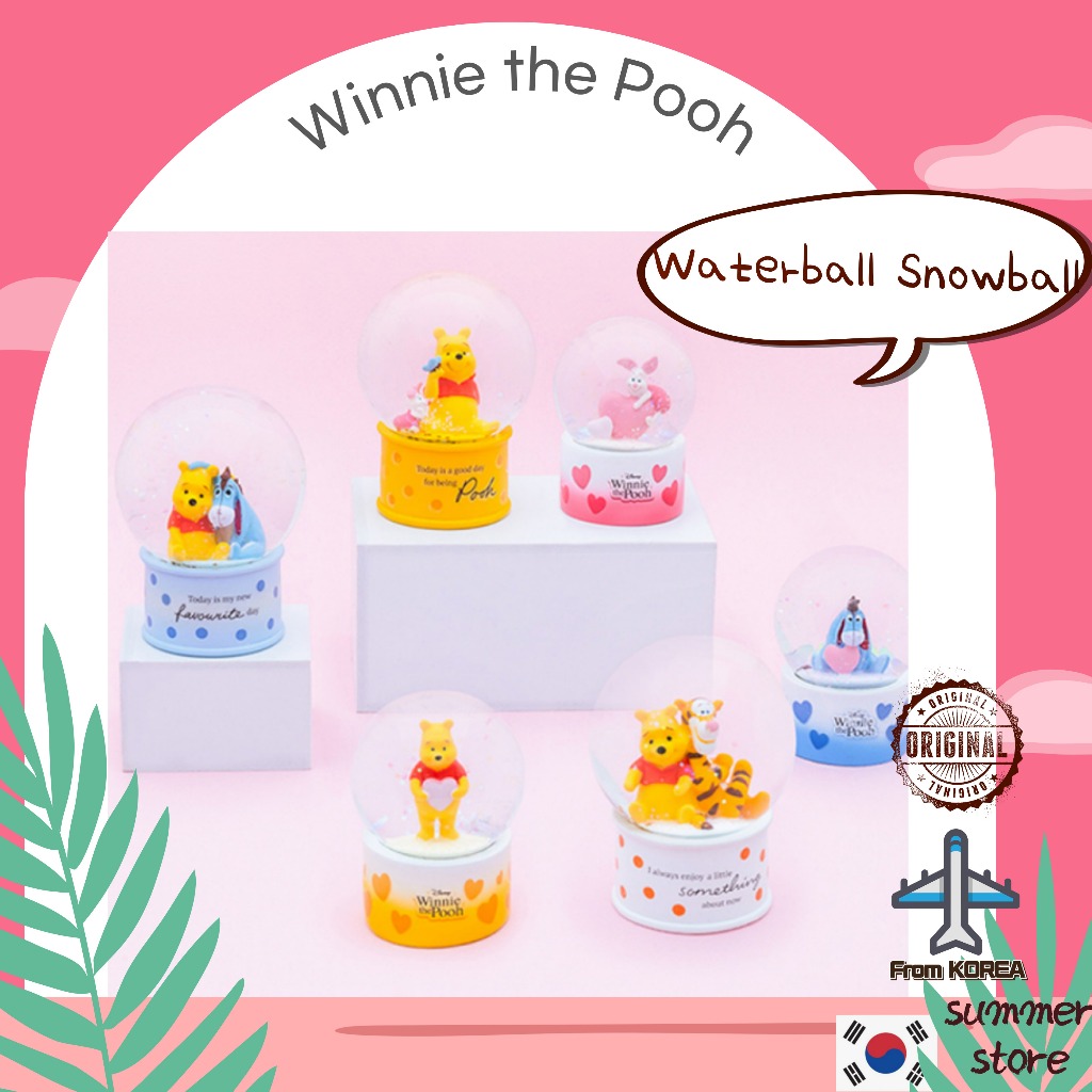 Daiso KoreaXDisney Winnie the Pooh Waterball Snowball 4types | Shopee ...